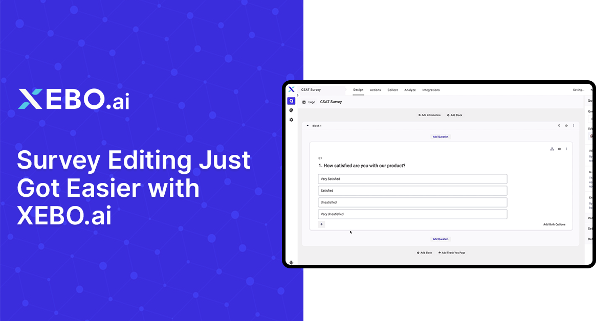 Survey Editing Just Got Easier with XEBO.ai | XEBO.ai
